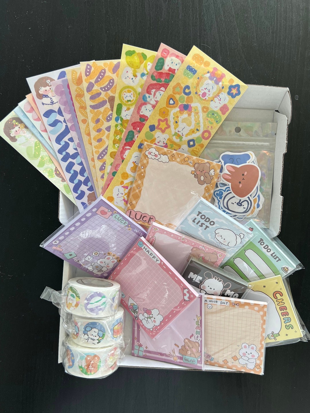 Cute Stationery Box 15 Items Scrapbooking Stickers Journaling Stickers ...
