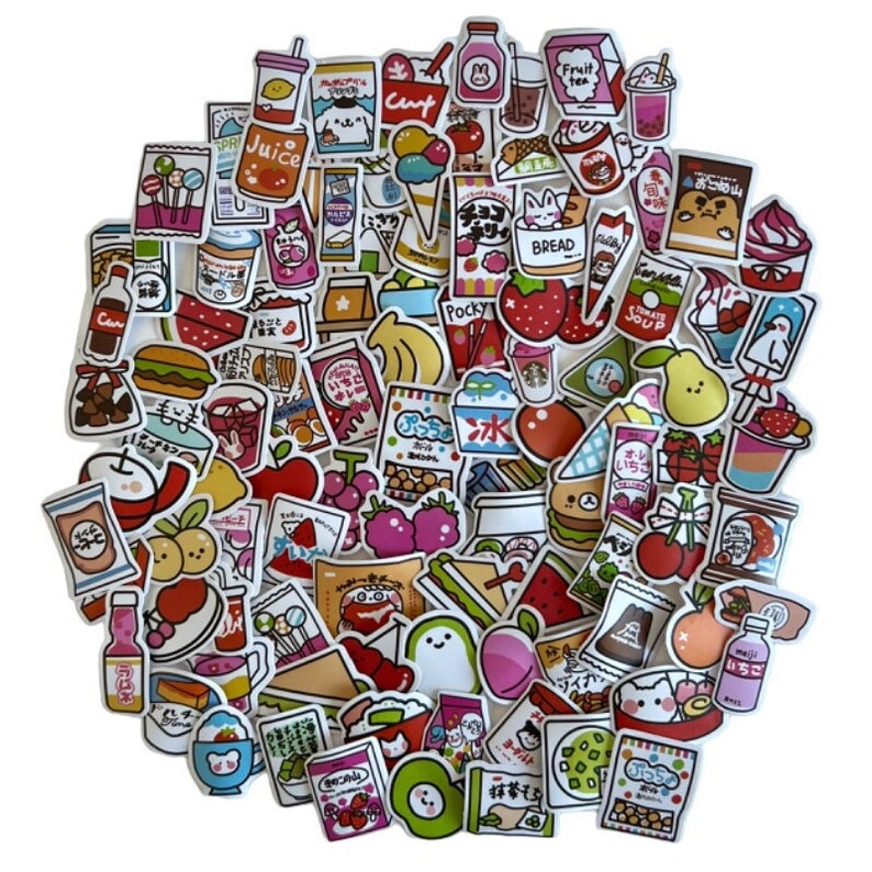 Asian Snacks Stickers | Food Stickers | Laptop Stickers | Scrapbooking ...