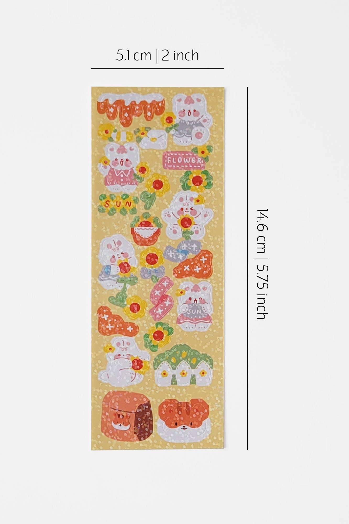 60 Sheets Cute Stickers Polco Deco Stickers Photocard Stickers ...