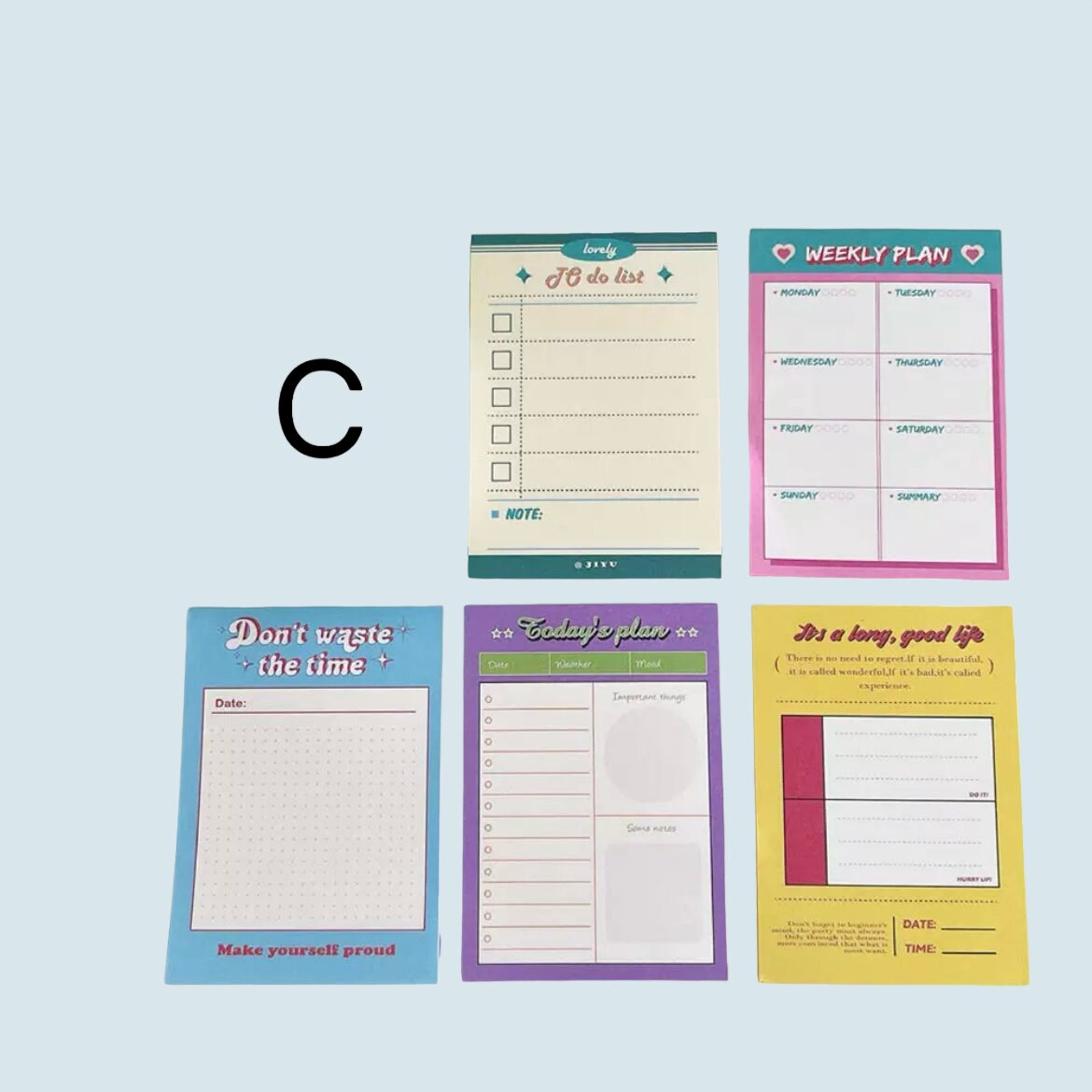 Colourful Retro Memo Pads - Etsy