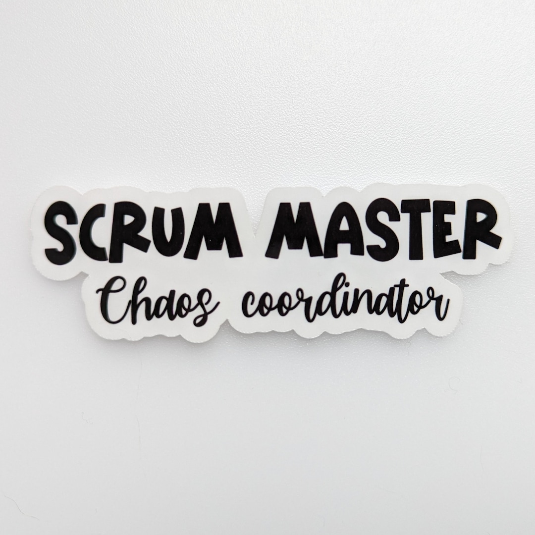 Scrum Master Agile Sticker for Laptop, Notebook, Water Bottle, Tech ...