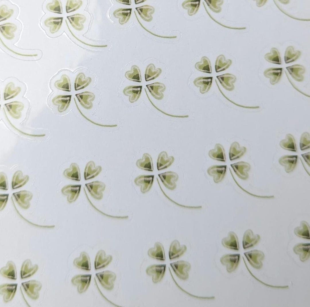 Four Leaf Clover Stickers for Planner & Journal | Aesthetic Planner ...