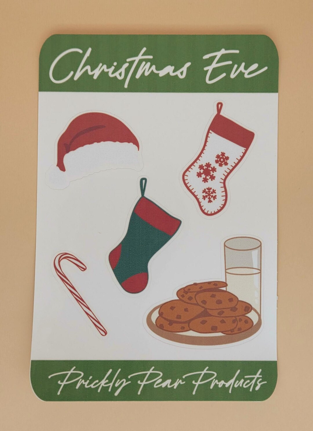 Christmas Eve Sticker Set/ Hand Drawn Stickers - Etsy