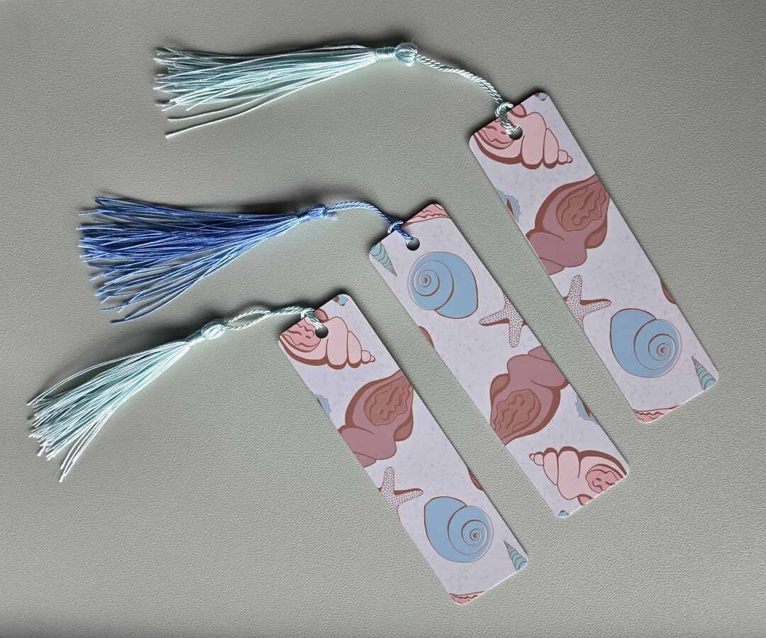 Sea Shells Bookmark / Hand Drawn Pattern - Etsy