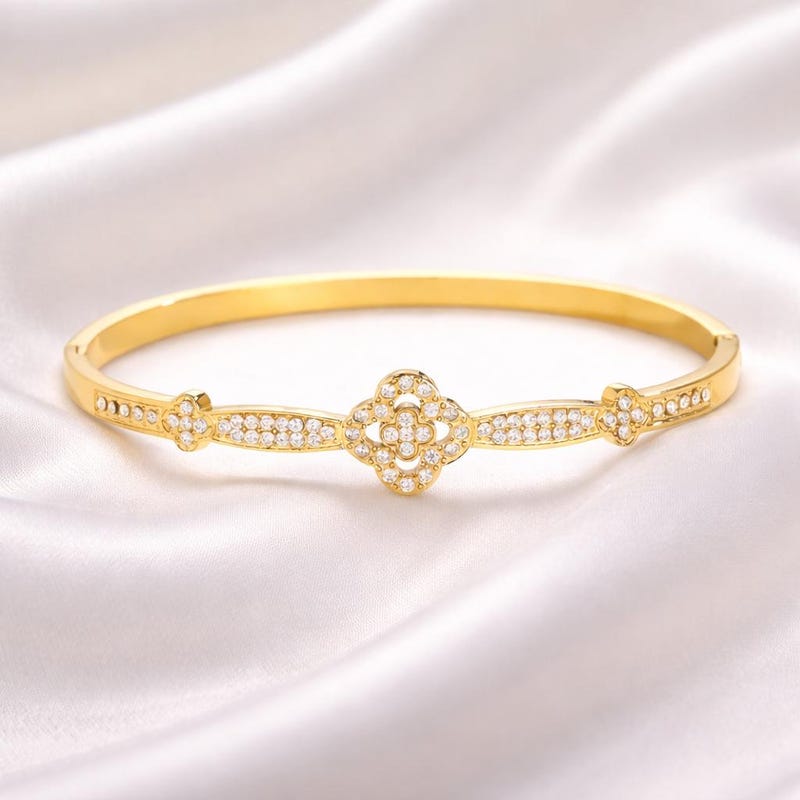 Gold pvd armreif - Etsy.de