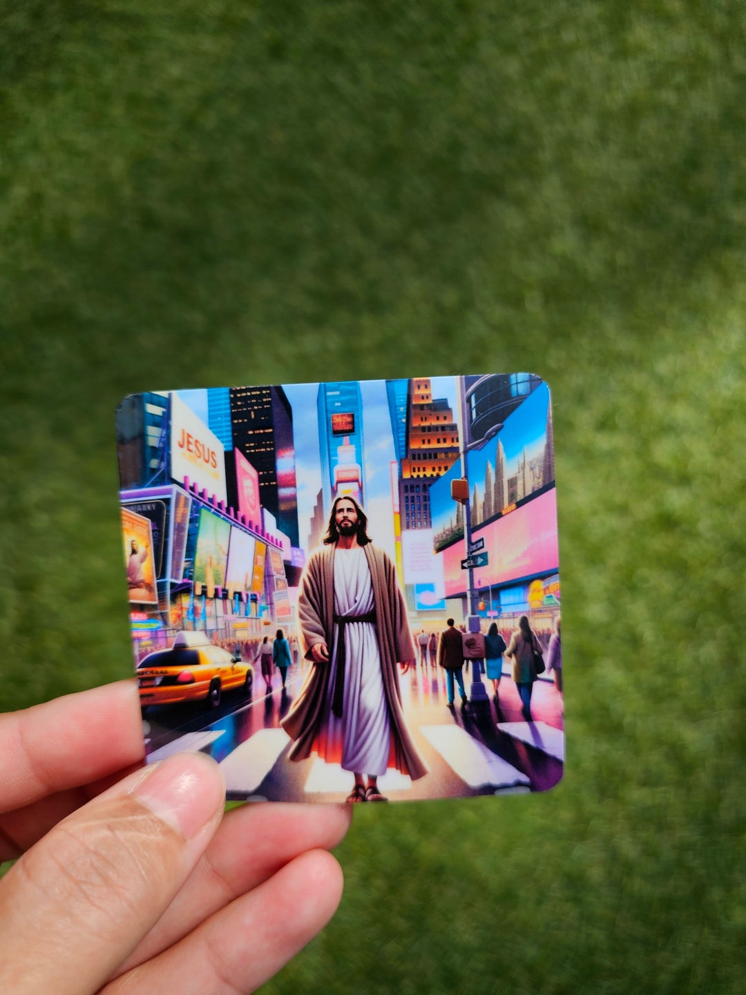 Vinyl Sticker of Jesus Christ in New York A004 - Etsy