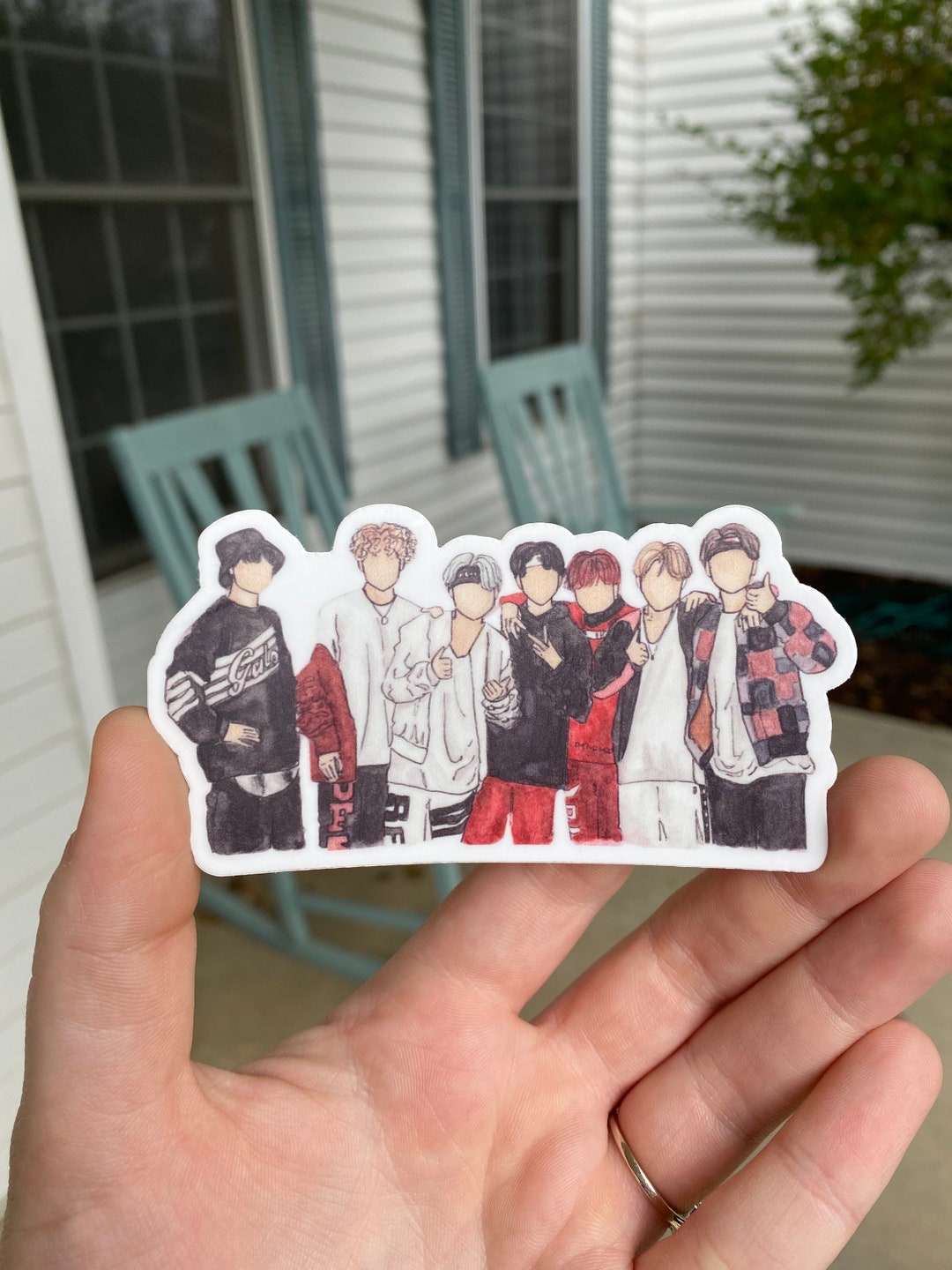 BTS Mic Drop Sticker | Hand Painted Watercolor Design | Unique BTS ...