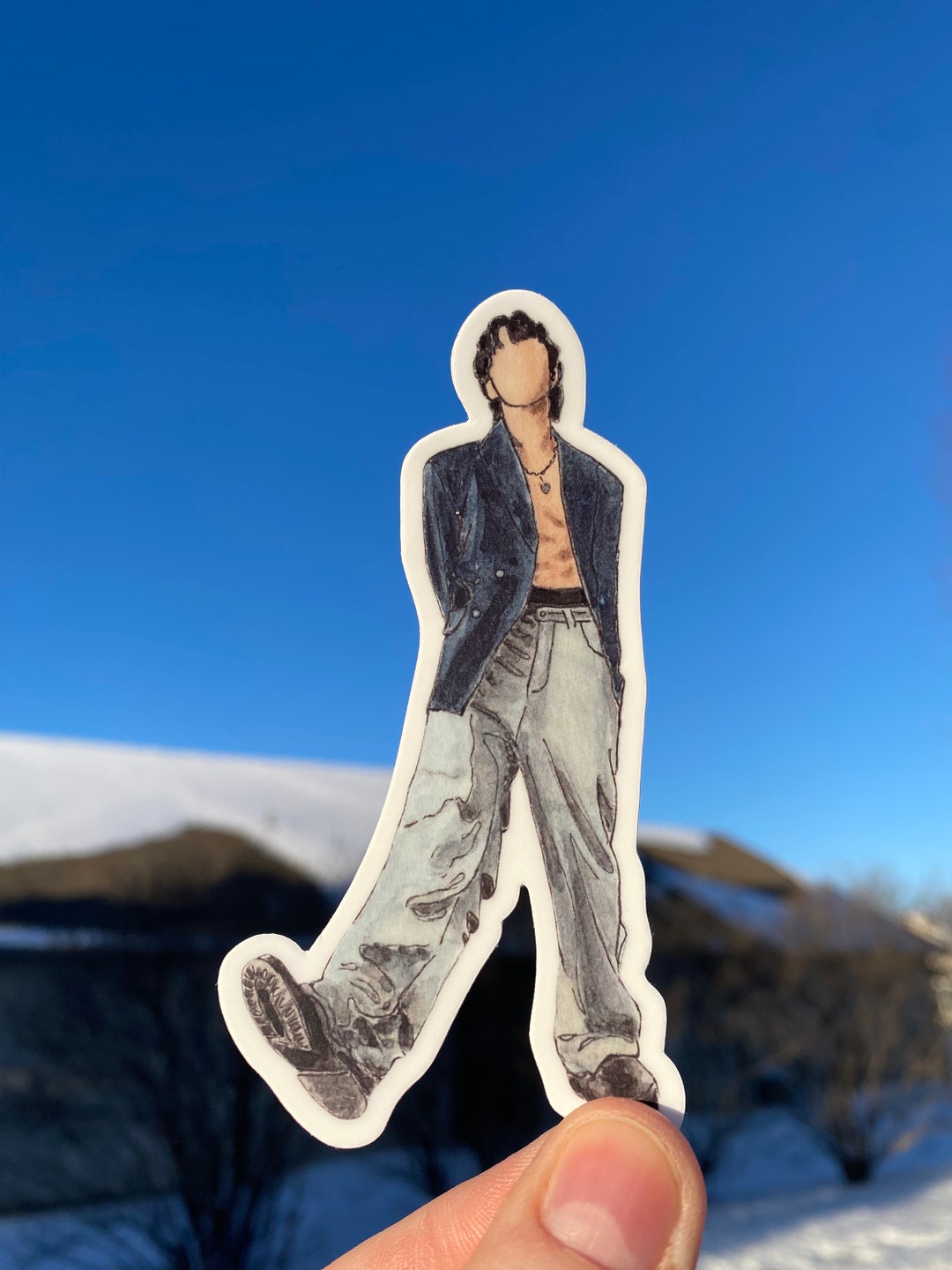 BTS Jung Kook Sticker: Golden Photoshoot, Watercolor Fan Art - Etsy