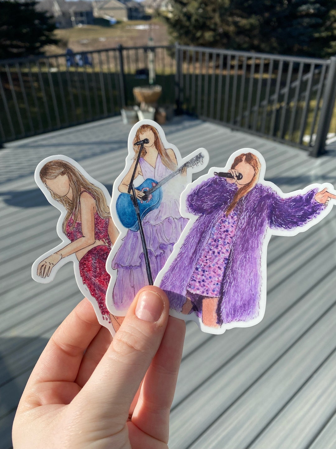 Taylor Swift Eras Tour 5ct Sticker Pack Swiftie Gift Eras Sticker Pack ...