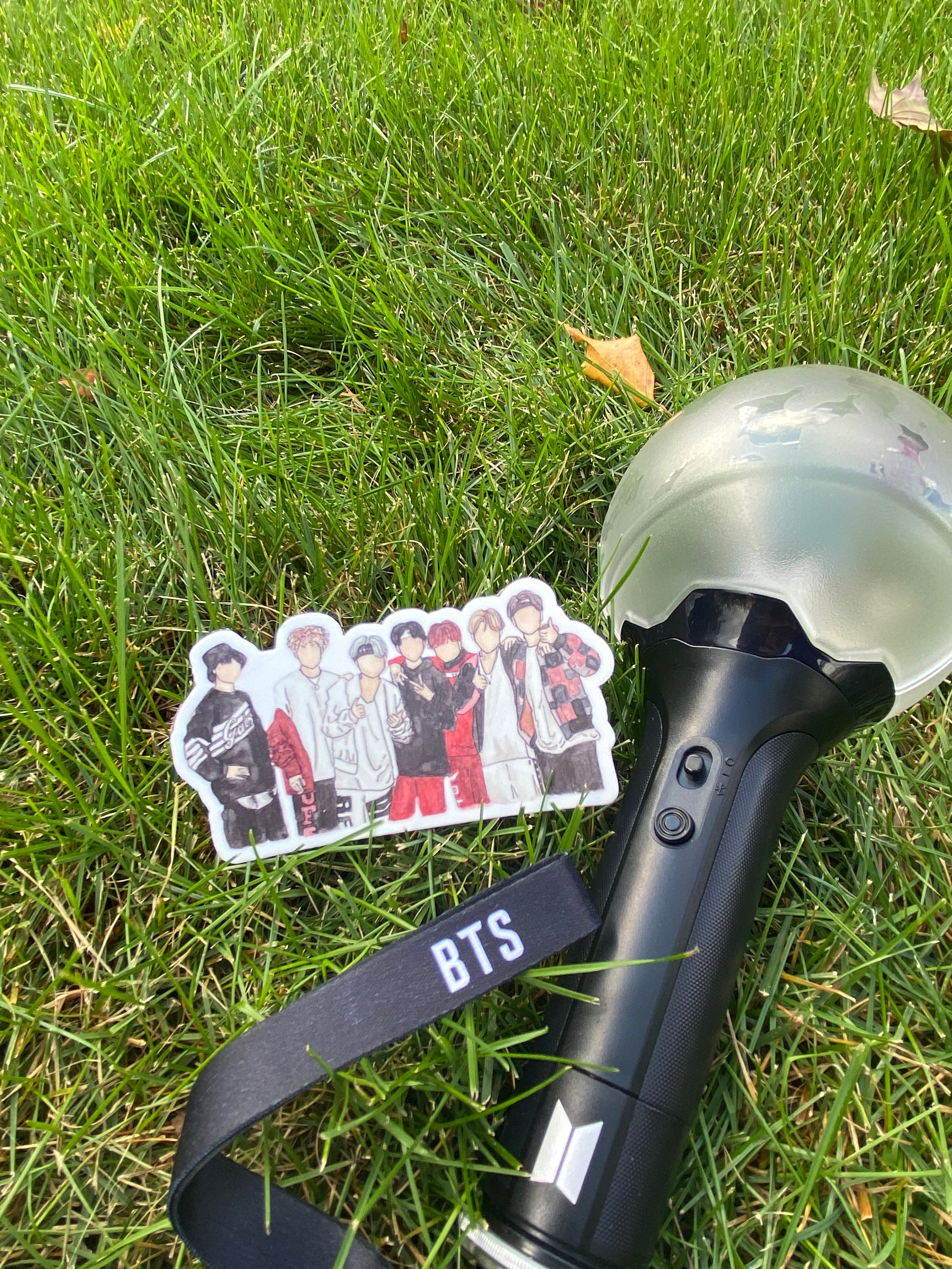 BTS Mic Drop Sticker | Hand Painted Watercolor Design | Unique BTS ...