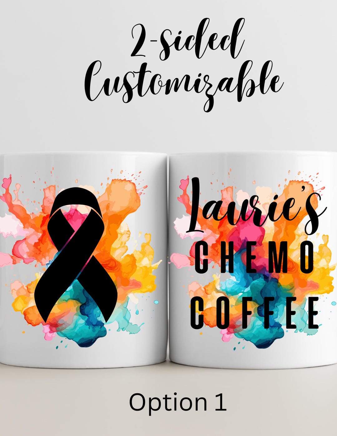 Cancer Support, Chemotherapy Mug, CANCER AWARENESS, Beautiful Mug, 15oz ...