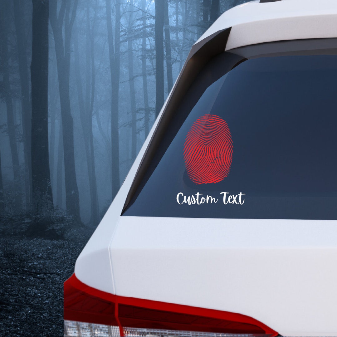 Fingerprint Car Decal!! Gift for Investigators, Detectives! - Etsy
