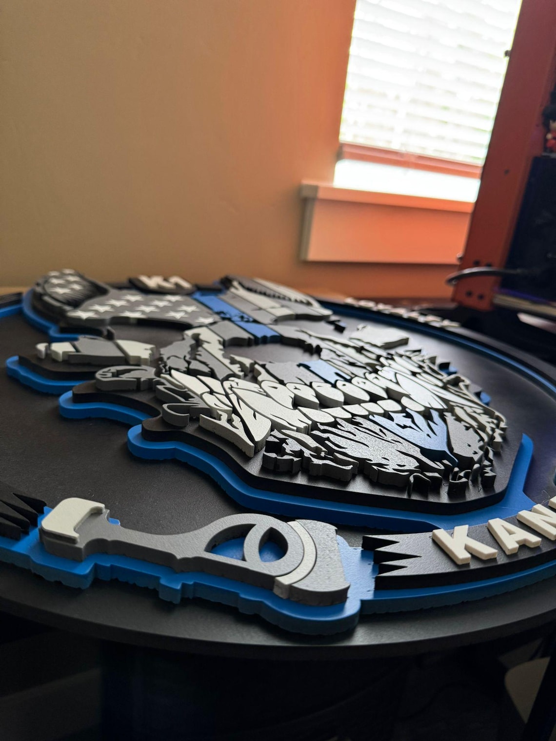 K9 Police Skull Plaque: Thin Blue Line Dog Sign, Personalized K9 ...