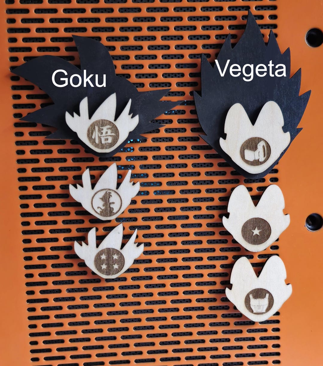 Dragon Ball Z Wooden Fridge Magnets | Handmade Laser Cut Saiyan ...