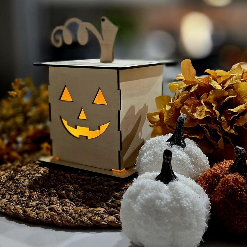 Wooden Jack O Lantern Box - Etsy