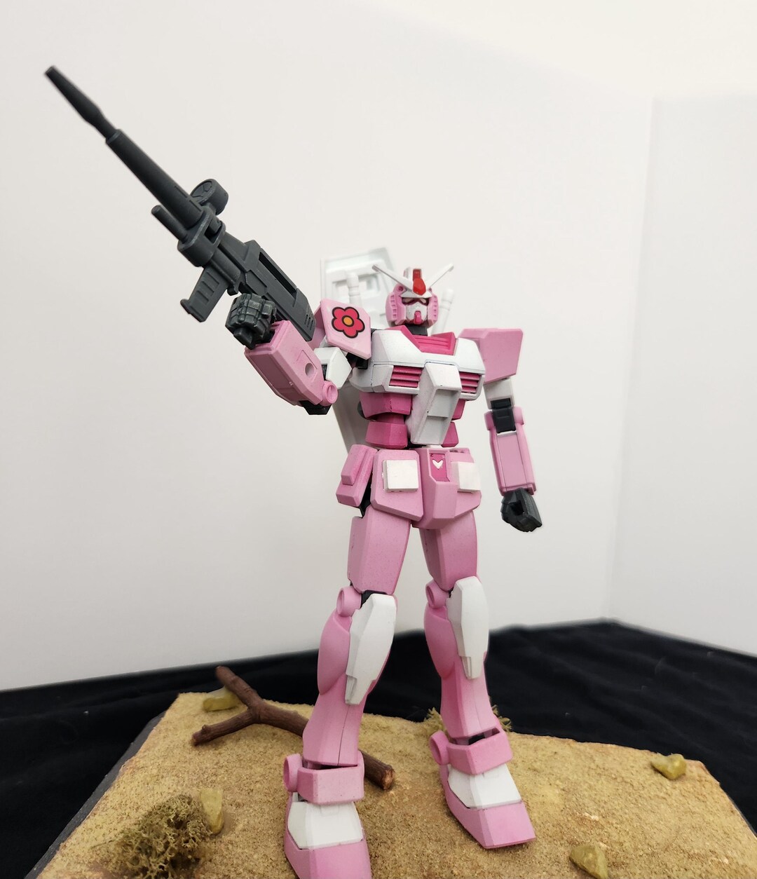 Pink Rx78 Mech With Display Base - Etsy