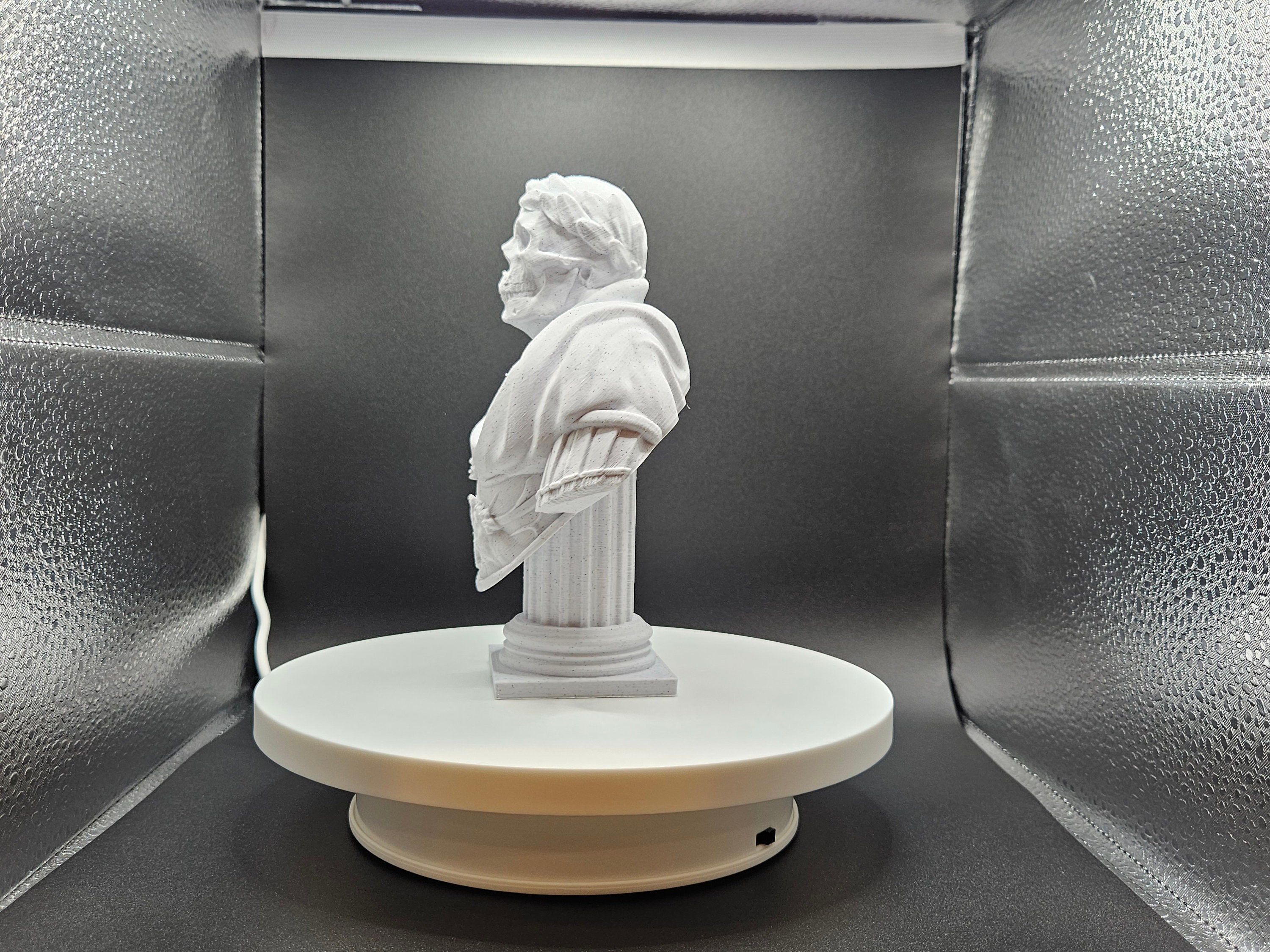 Julius Caesar Skull Bust-statue-3d Printed Bust - Etsy