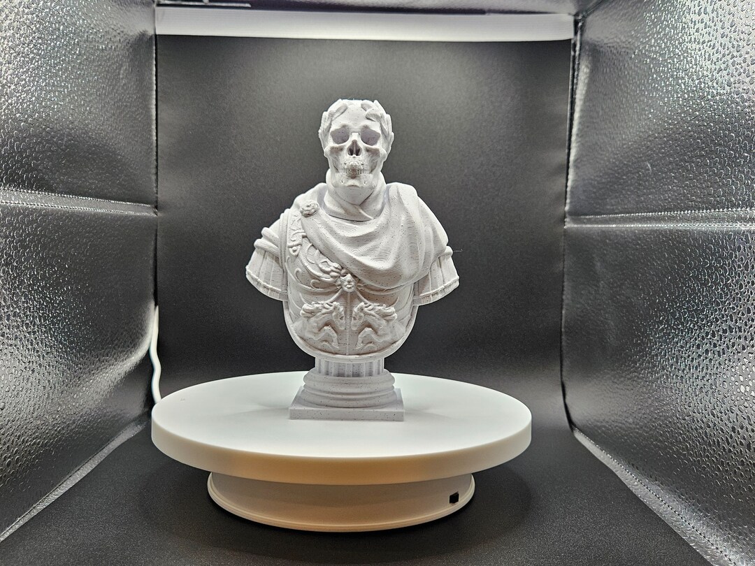 Julius Caesar Skull Bust-statue-3d Printed Bust - Etsy