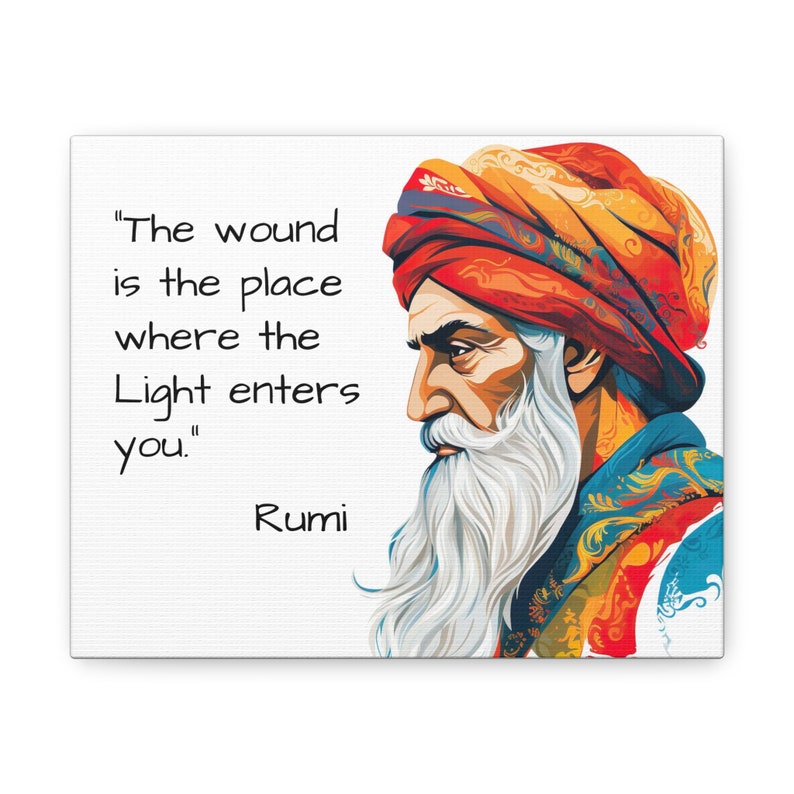Rumi Famous Quotes Canvas Gallery Wraps - Etsy