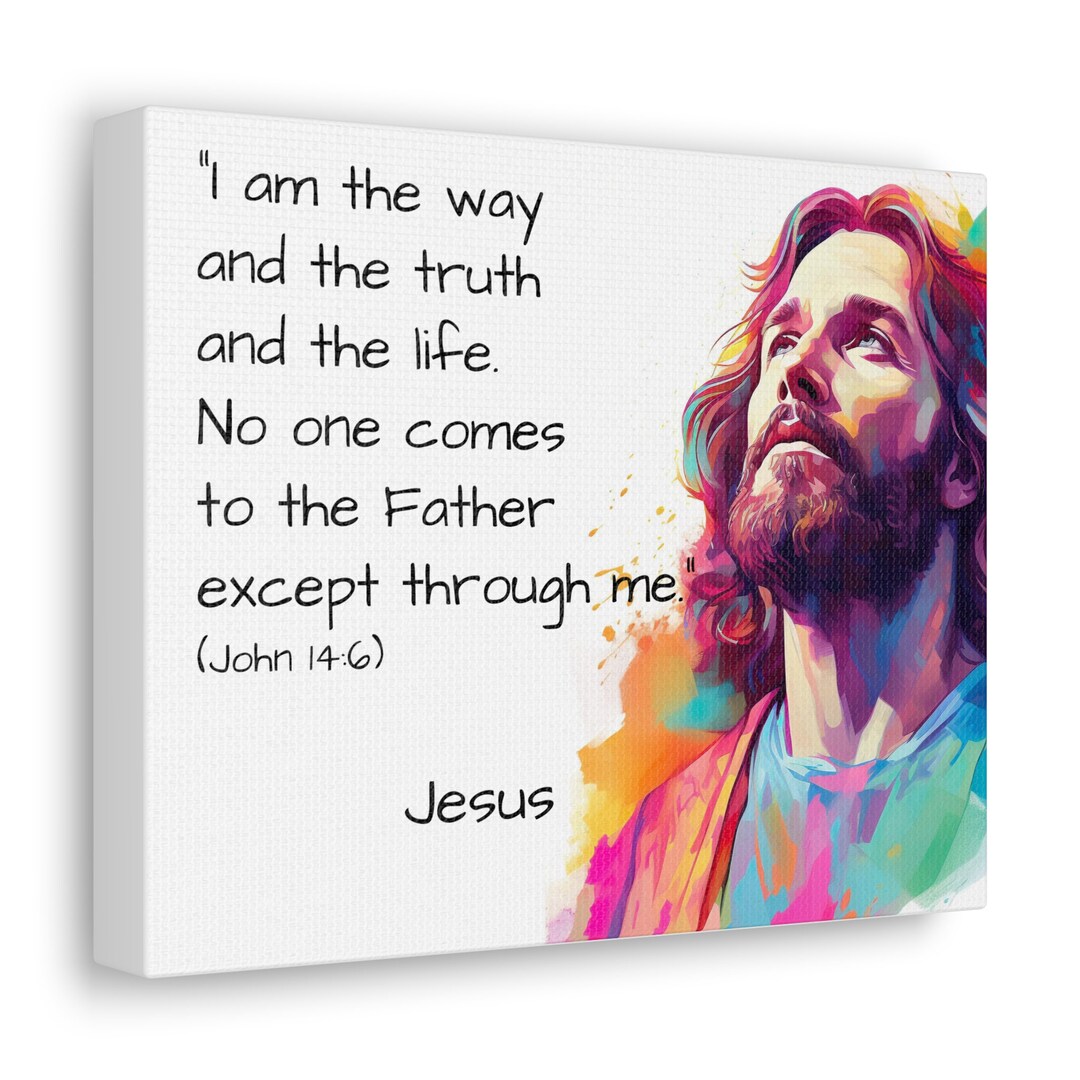 Jesus Christ Biblical Quotes Canvas Gallery Wraps - Etsy