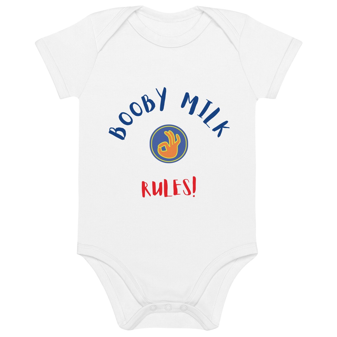 Divertidas 'Reglas de la leche boba' Body de bebé de algodón orgánico ...