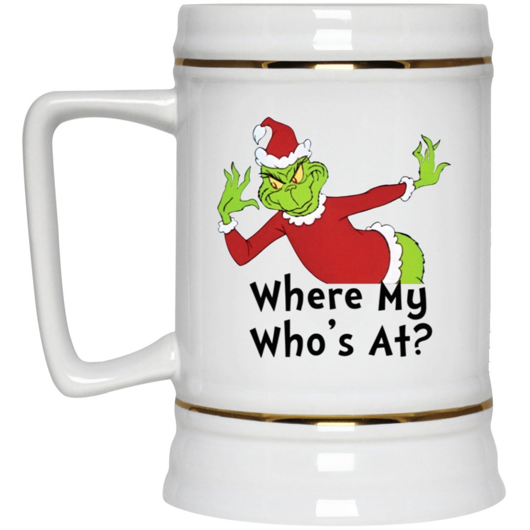 Grinch Beer Stein 22oz. - Etsy