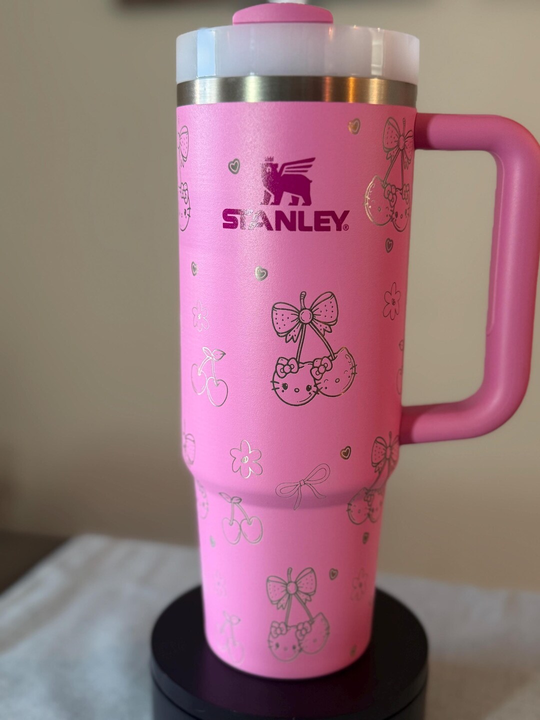 Hello Kitty Engraved 30 Oz Stanley Tumbler, Light Pink Tumbler - Etsy