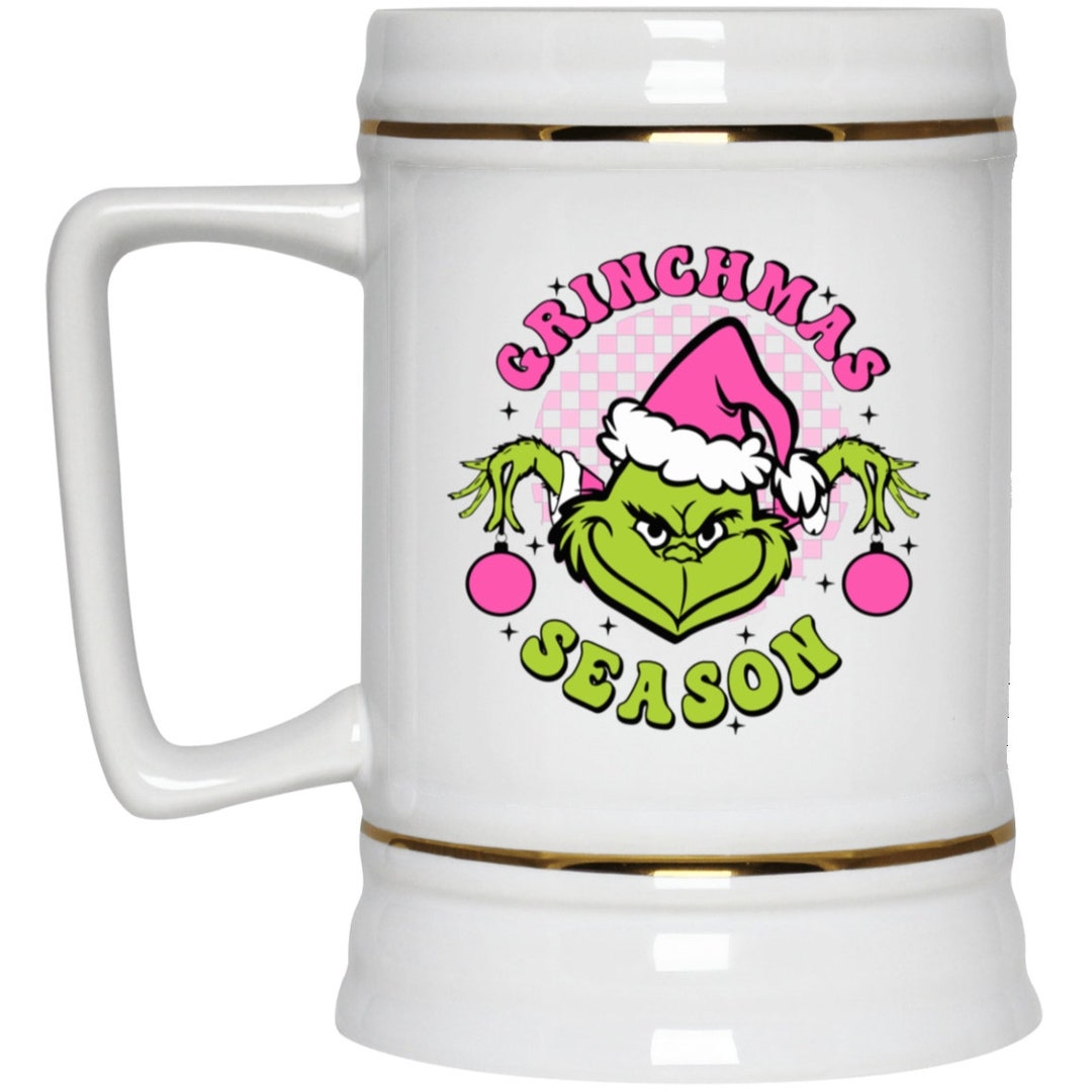 Grinch Beer Stein 22oz. - Etsy