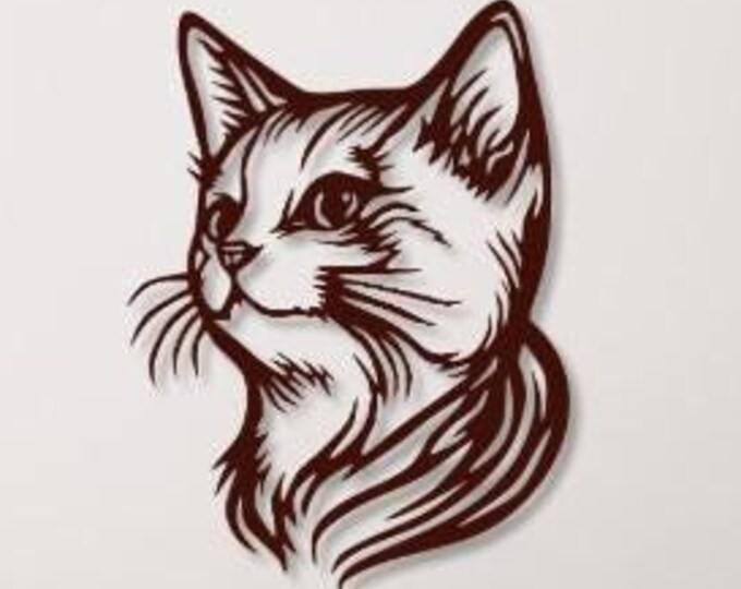 Cat Dxf , Svg , Png , Files , Cat , Wall , Art , Cut , File ...