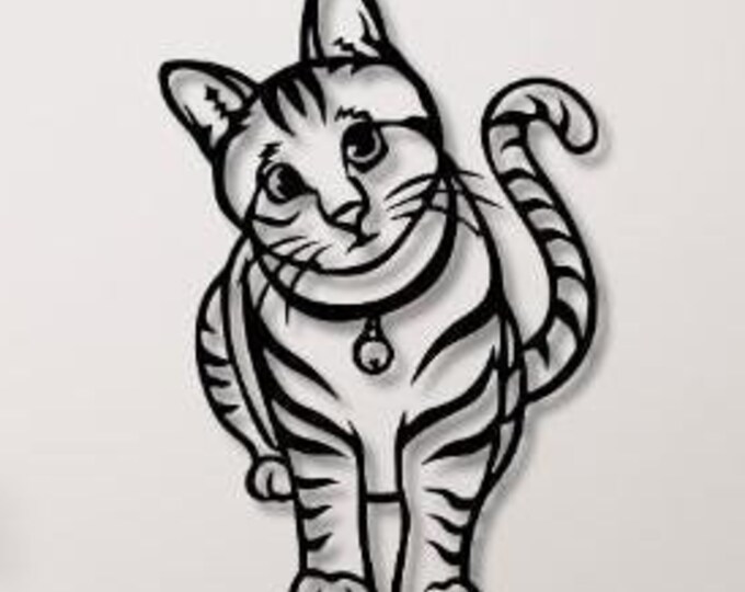 Cat Dxf , Svg , Png , Files , Cat , Wall , Art , Cut , File ...