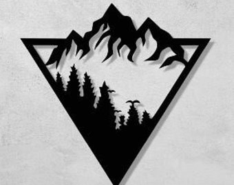 Nature Scenes Dxf for CNC Laser & Plasma Cut, Forest Cut File for Craft ...
