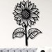 Sunflower Svg Dxf Png Files , Laser Cut File , Flower Leaves Wall Art ...
