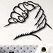Handshake Svg Dxf Files , Laser Cut File , Handshake Punch Unity ...