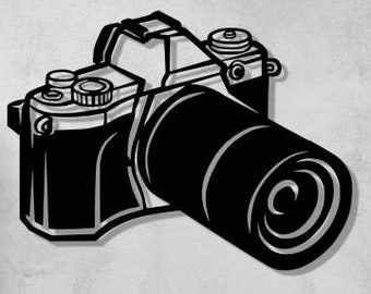 Camera Dxf , Svg , Png , Files , Laser Cut , Wall Art , Photo ...