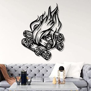 Fire Svg Dxf Png Files Laser Cut File Wood Firing Camp Vinyl for Cnc ...