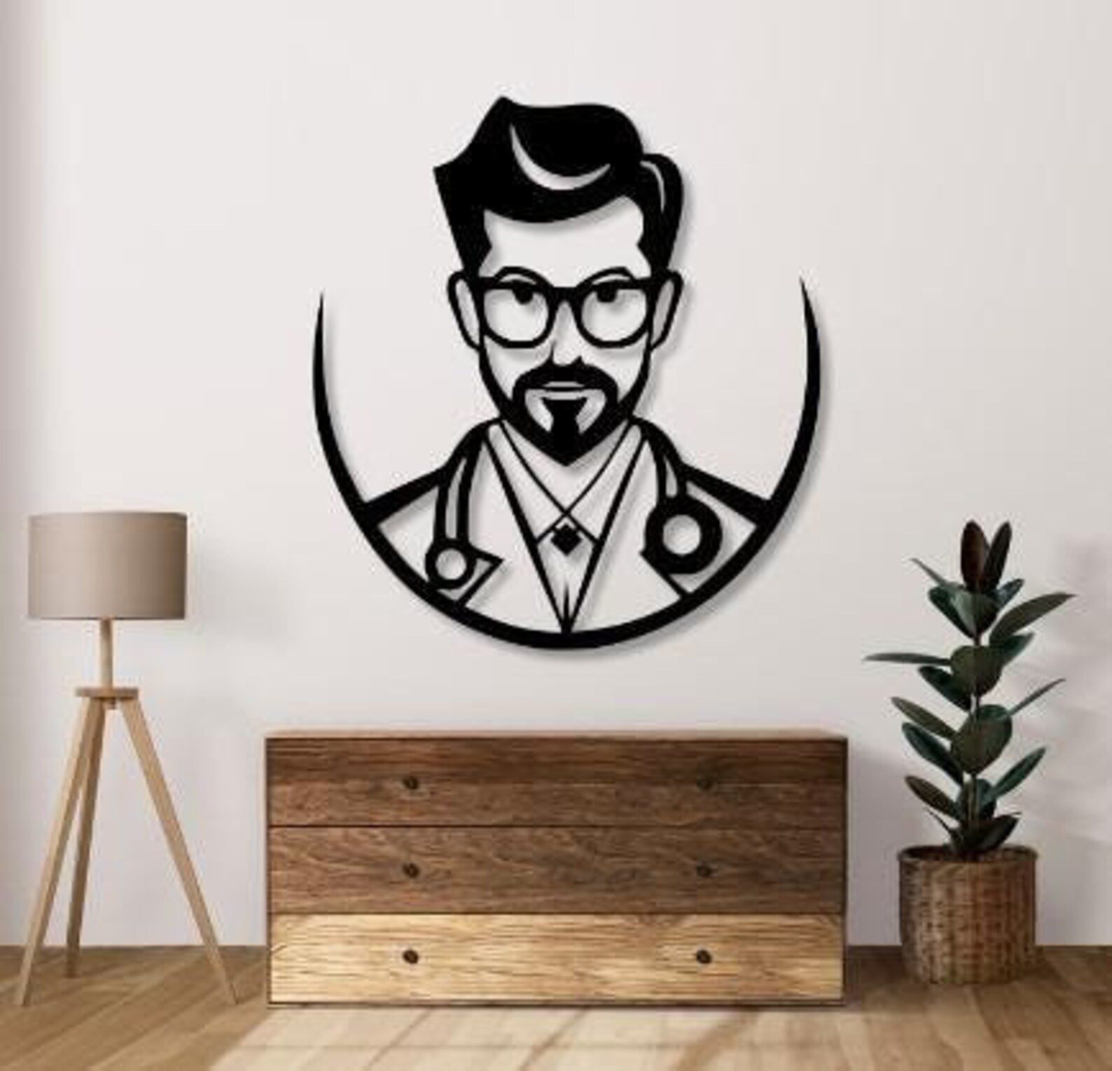Doctor Portrait SVG DXF, Laser Cut File (CNC) - Etsy