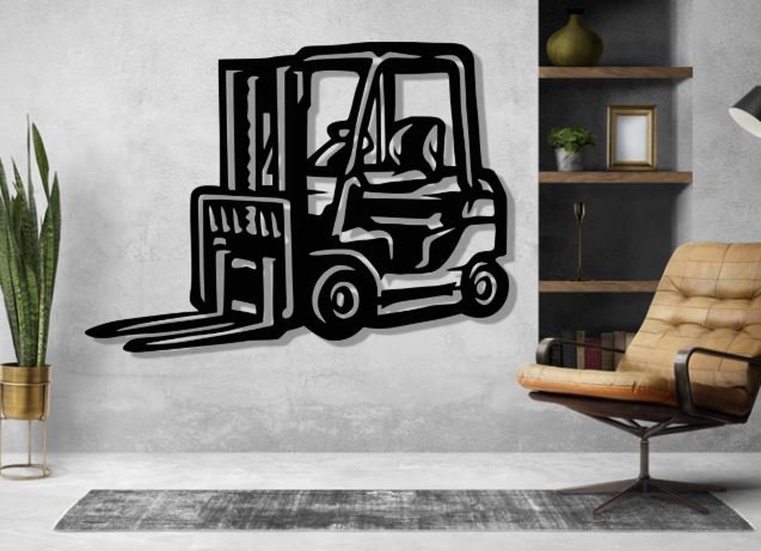 Forklift Svg Dxf Files , Laser Cut File , Forklift Work Machine Fabrica ...
