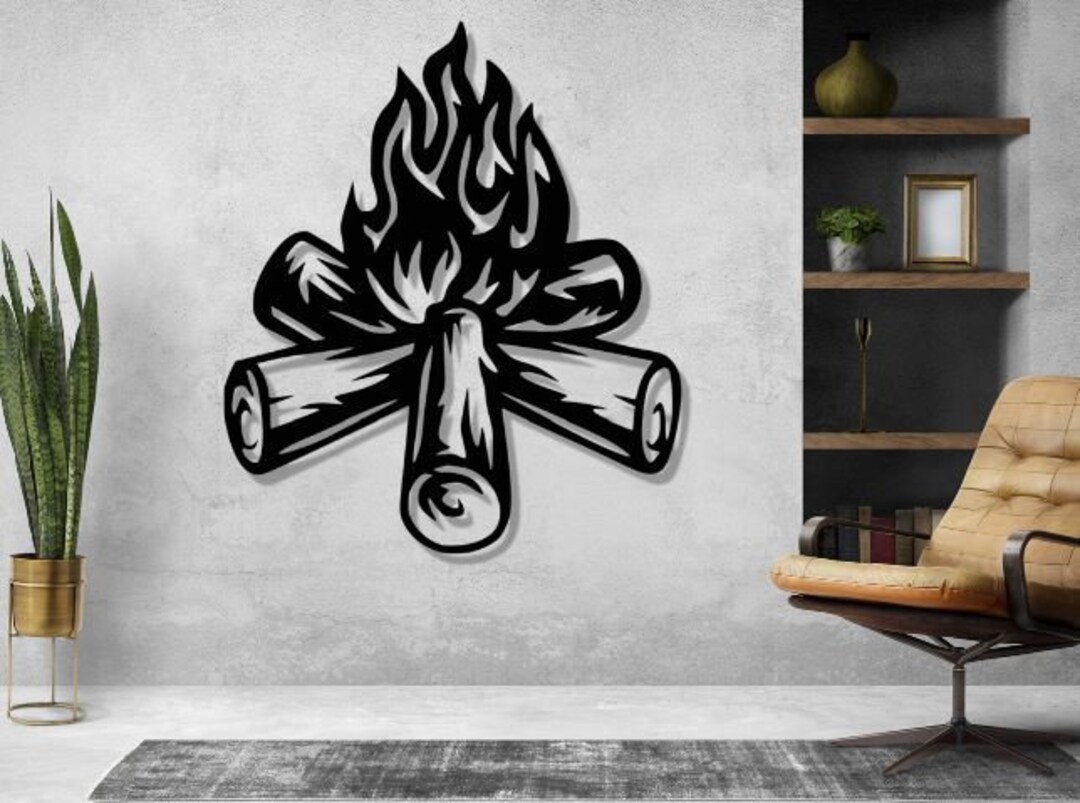 Fire Svg Dxf Png Files , Laser Cut File Fire Wood Camp Firing Flames ...