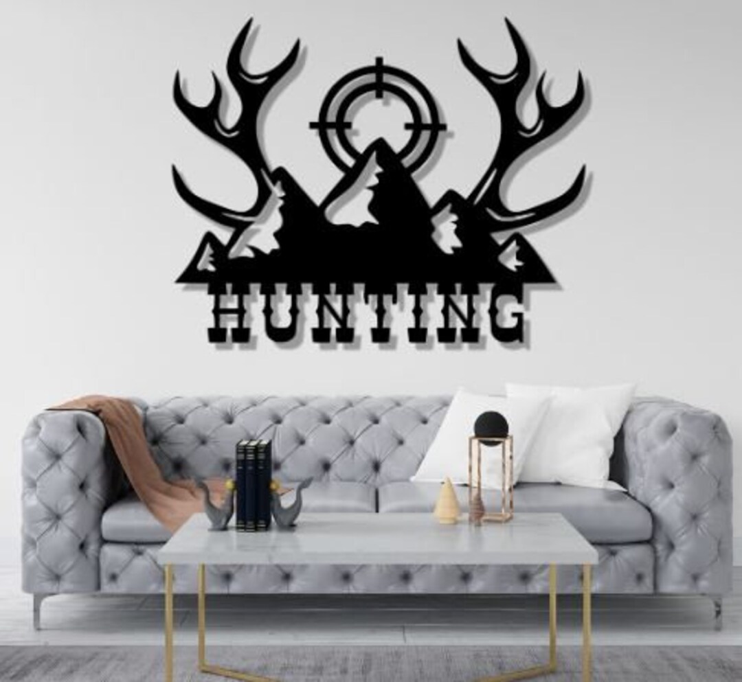 Hunter Svg Dxf Png Files , Laser Cut File , Mountain , Horn , Hunt ...