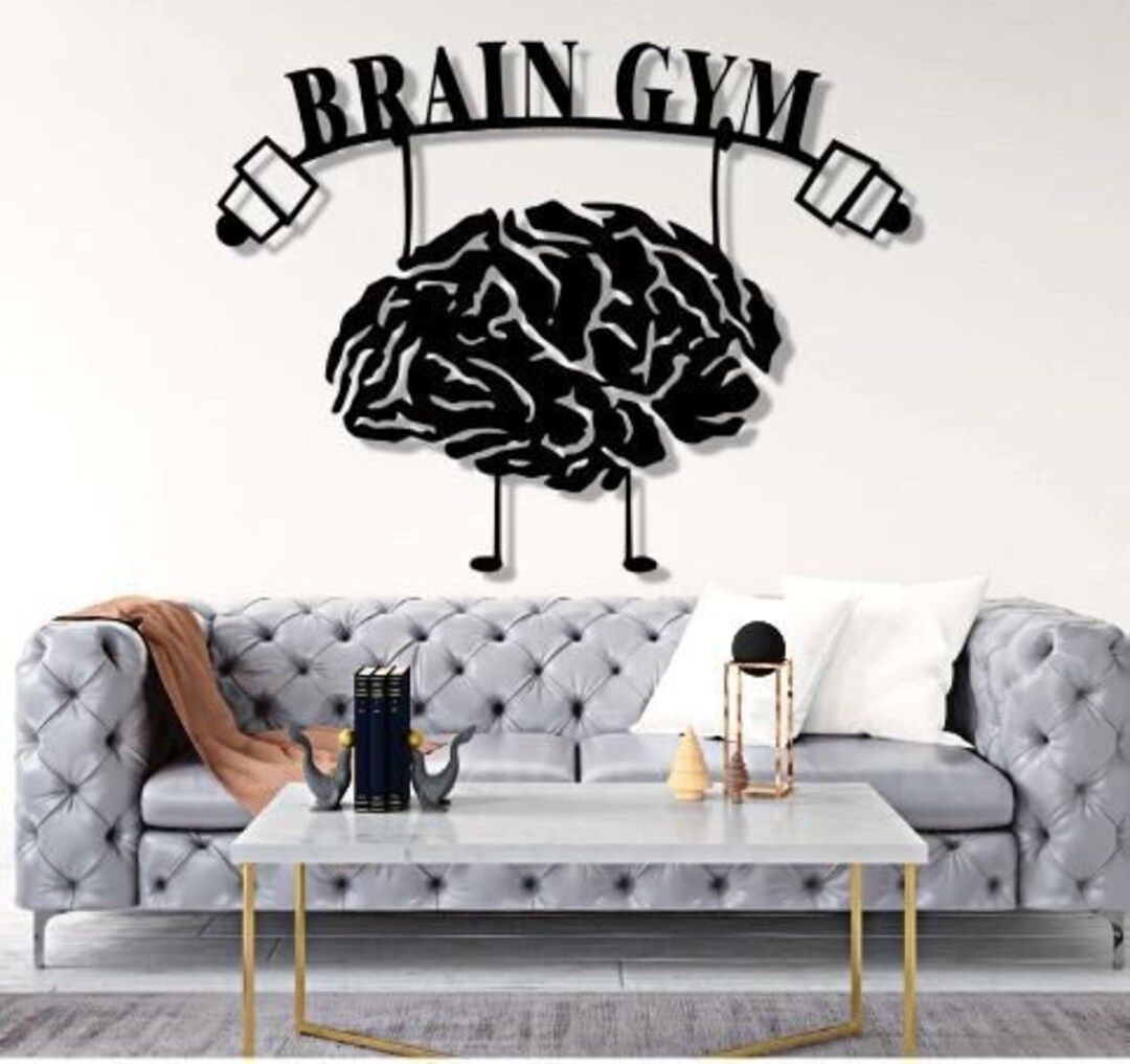 Brain Svg Dxf Png Files , Laser Cut File , Brain , Gym , Wall Art for ...