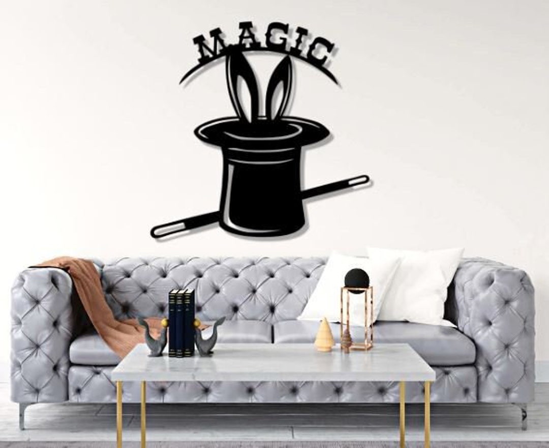 Wizard Svg Dxf Png Files Laser Cut File Magic Hat Wizard Rabbit Ears ...