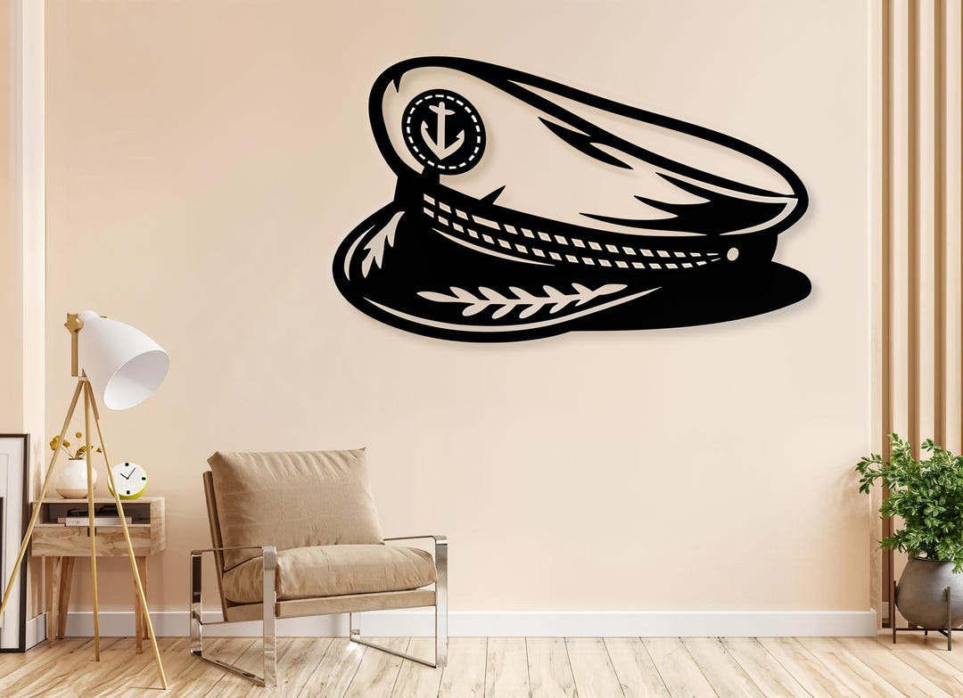 Captain Hat SVG, Laser Cut File, Sailor Navy Ship Design - Etsy Australia