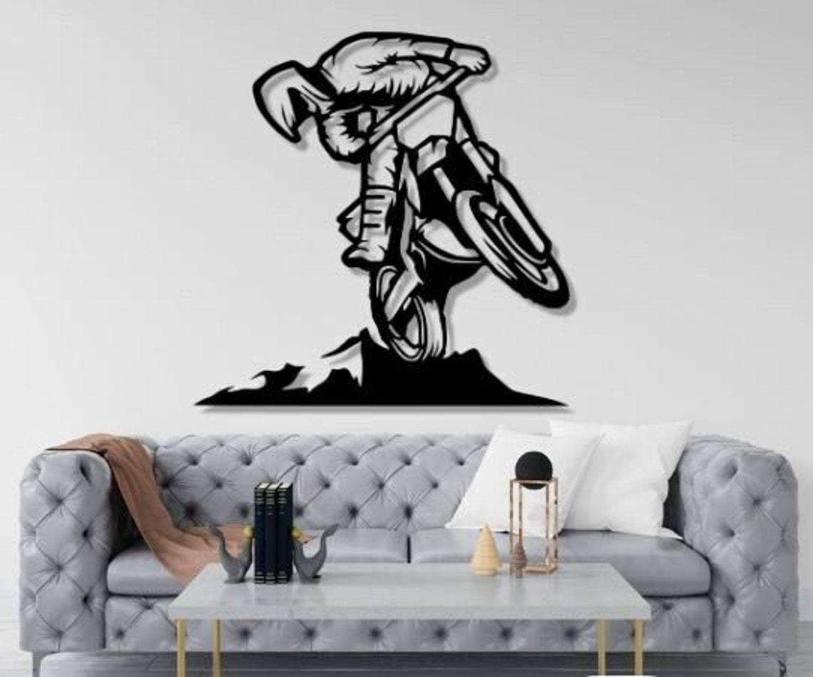 Motorcycle Svg Dxf Png Files , Laser Cut File , Motorcross , Motorsport ...