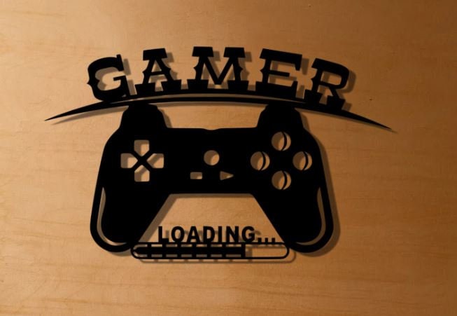 Gamer Dxf Svg Files , Laser Cut Game Control , Loading Console Gaming ...