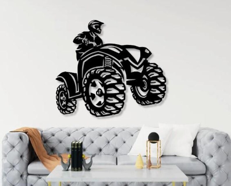 ATV Rider Wall Art, CNC Laser Cut File (svg, Dxf, Png) - Etsy