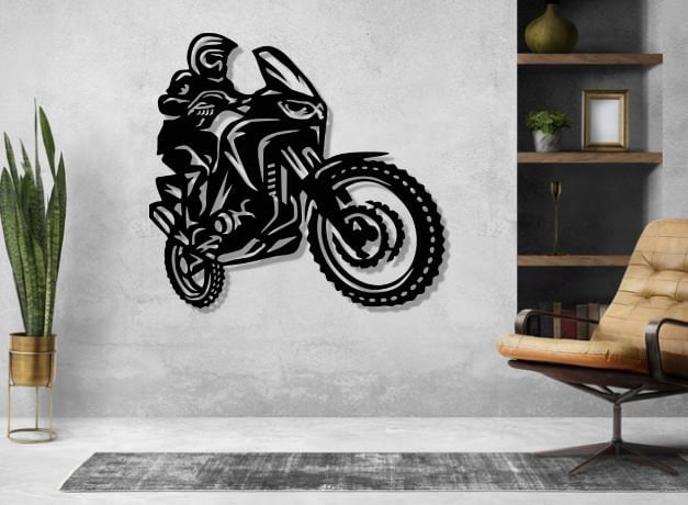 Motorcycle Svg Dxf Png Files Laser Cut File Motorcross - Etsy