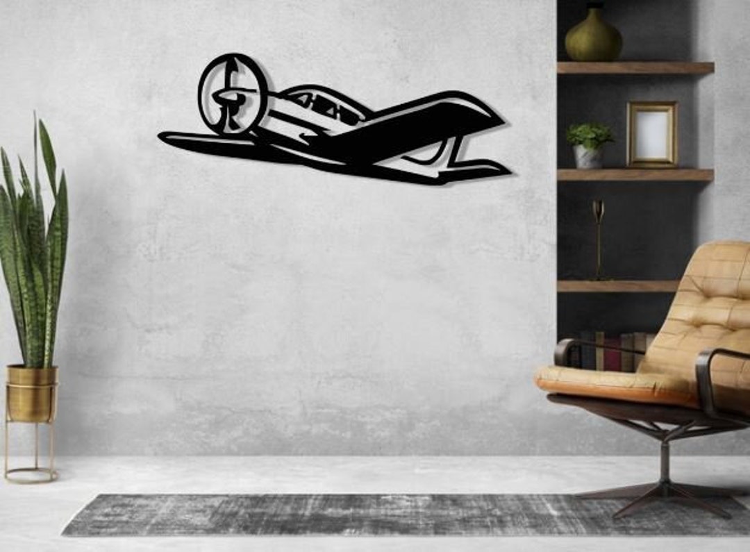 Plane Svg Dxf Files , Laser Cut Aeroplane Plane Aircraft Wall Decor Cut ...