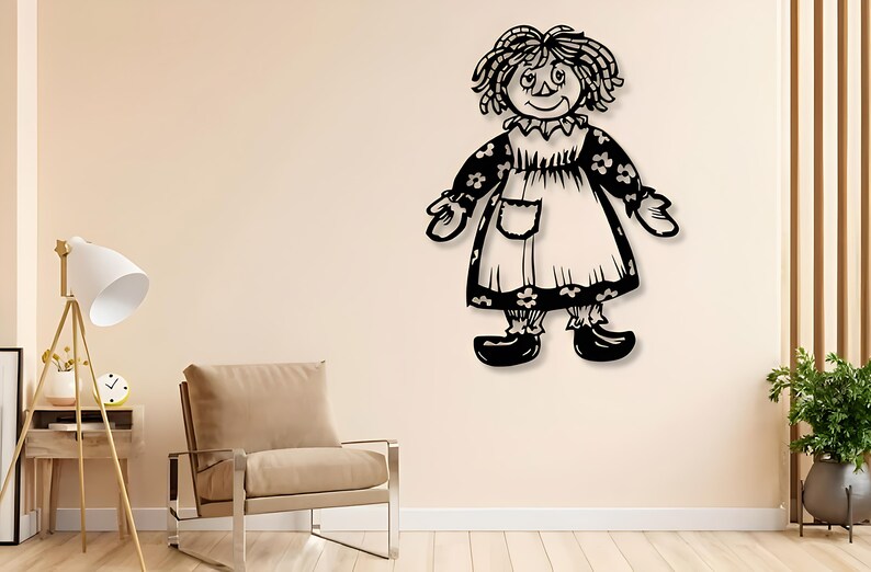 Rag Doll Svg Dxf Png Files Laser Cut File Baby Toy Wall Art for Cnc ...