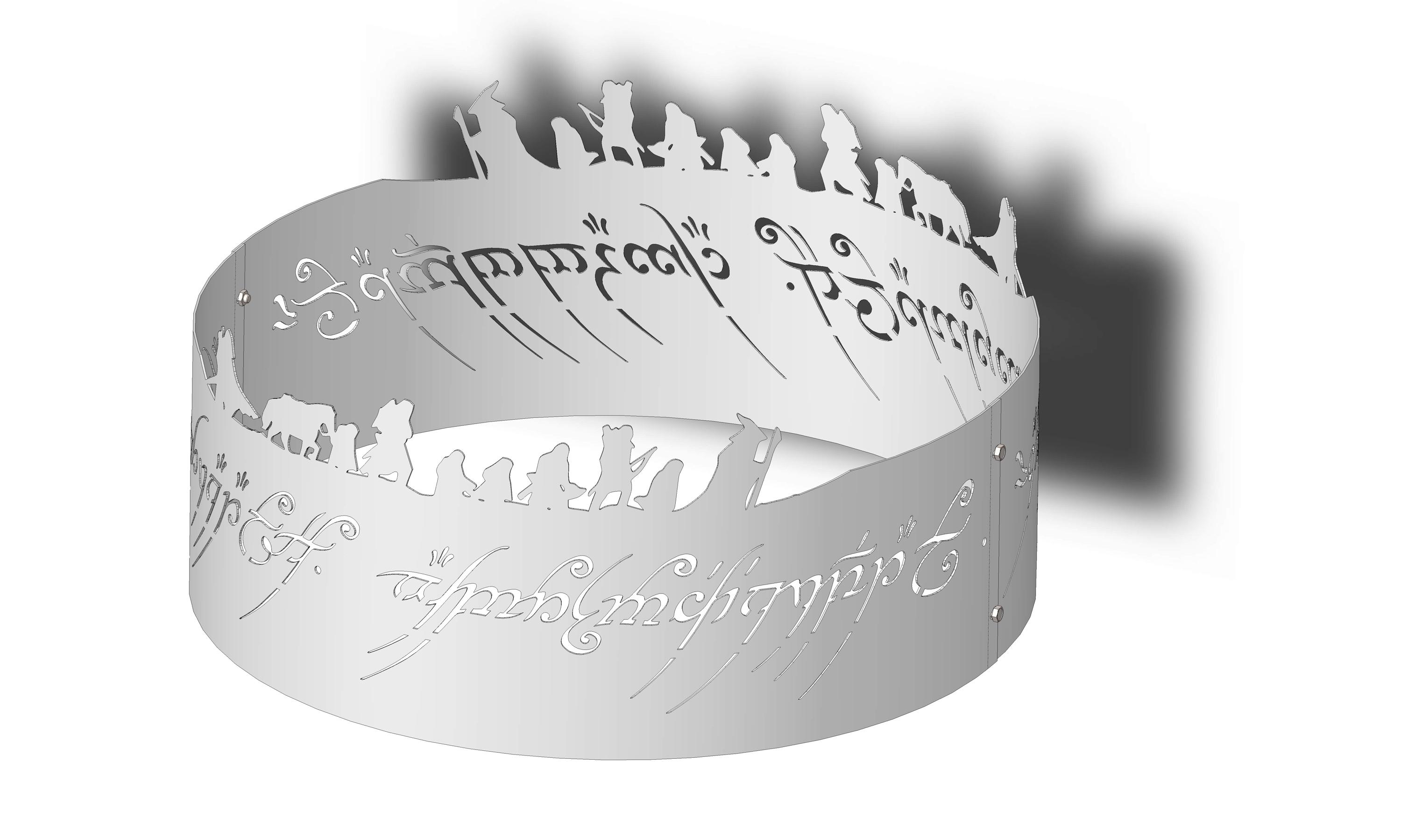 Fire Ring Dxf Svg Files , Lotr ,firepit , Fire , Area Ring Metal Cut ...