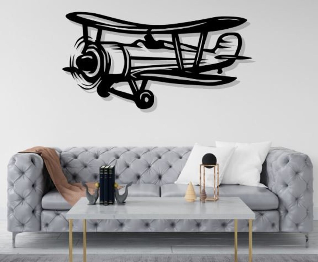 Aeroplane Svg Dxf Png Fİles , Laser Cut File , Vİntage , Plane , Old ...